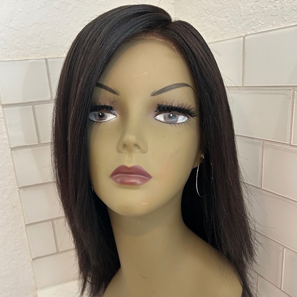 IDN Hair | Hair | 4 Inch Yaki Texture Free Part Human Hair Lace Front ...